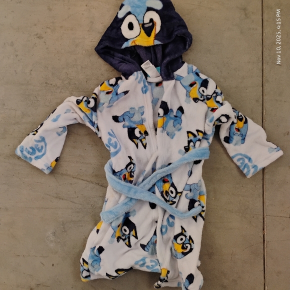 Bluey | Pajamas | Blue Cartoon Character Kids Pajama Robe | Poshmark
